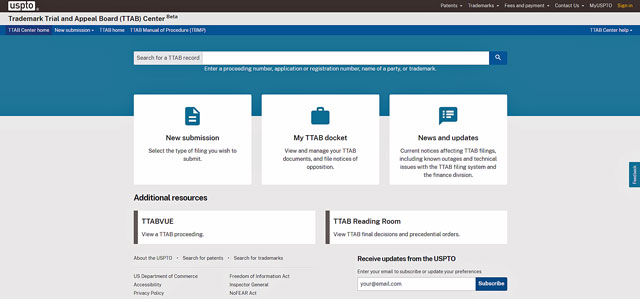 TTAB Launches A Beta Site For Opposition Filing 商標登録insideNews ...