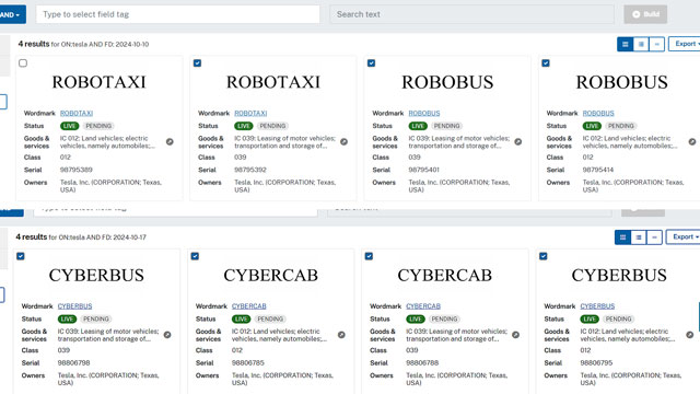Tesla Files New TMs For Cab And Bus 商標登録insideNews: Tesla Is Still ...
