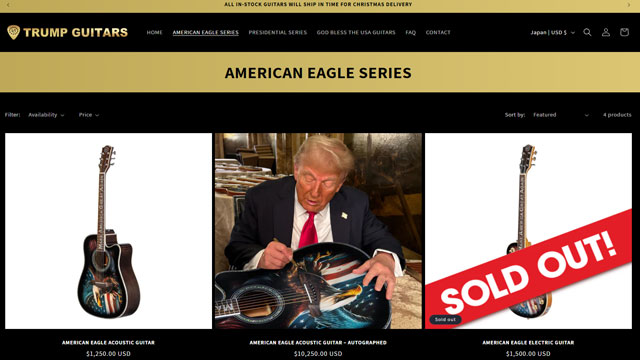 Trump Guitars Hit By Cease And Desist 商標登録insideNews: Trump Guitars Hit ...